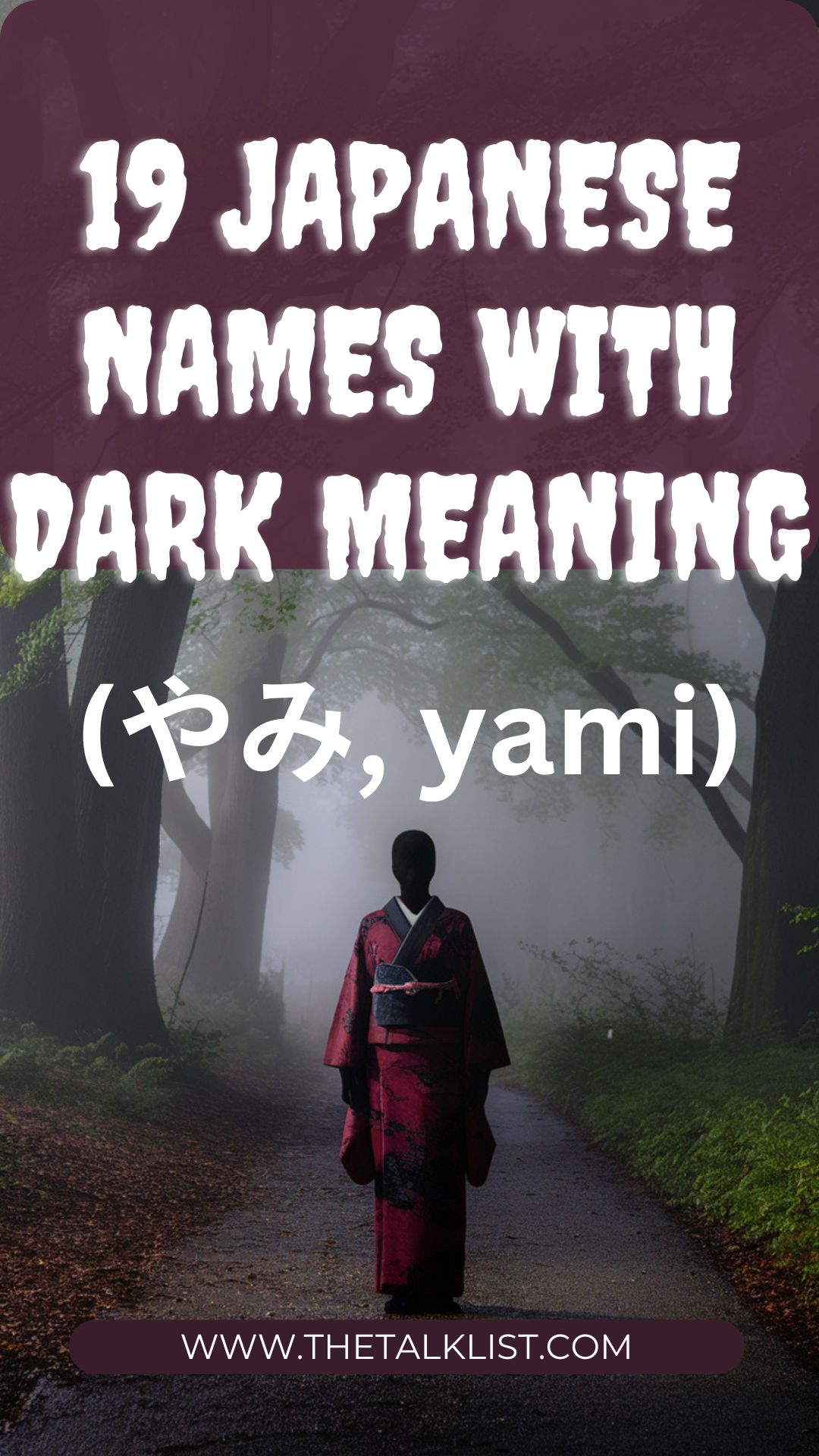 19+ Japanese Names with Dark Meanings: Exploring the Enigmatic Allure ...